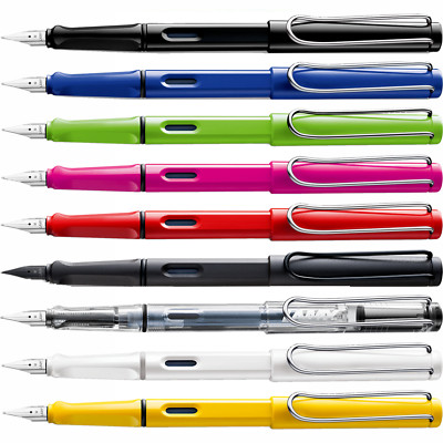 LAMY safari Fountain Pen - All Colours - Nibs : EF: F : M : B : LH : 1. ...