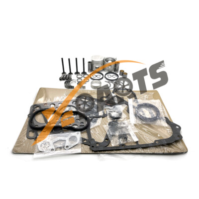 Overhaul Rebuild Kit With Valve Set Piston Gasket Set for Kubota Z650 ...