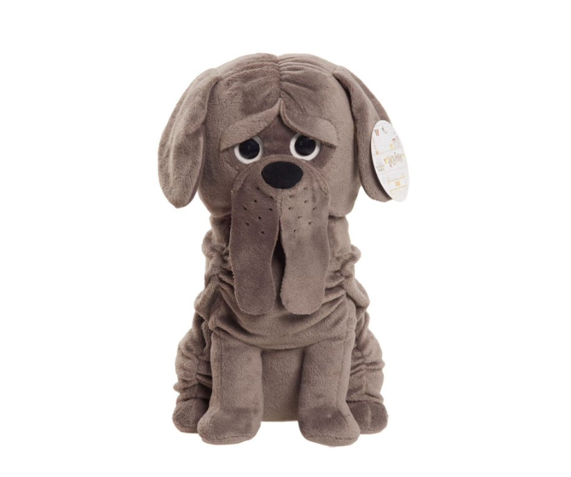 Wizarding World of Harry Potter Plush Fang Dog Stuffed Animal Gray 12.5 ...