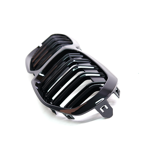 FOR BMW 1 SERIES TWIN BAR GRILLE GLOSS BLACK F40 2020+ NEW SHAPE GRILL ...