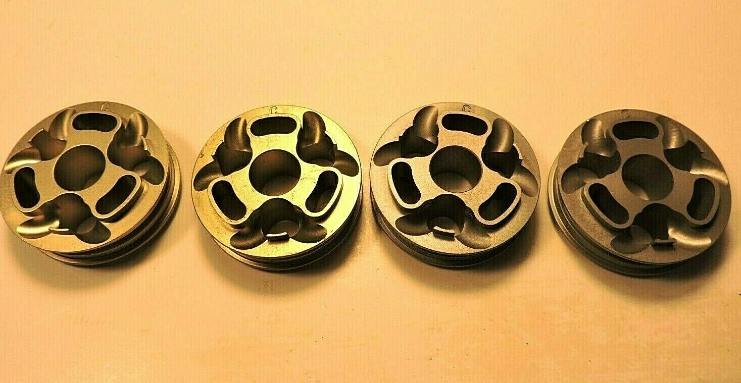 (4) Penske High Flow 1 degree/ 2 degree shock pistons DEI NASCAR ARCA ...