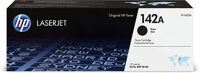 HP 142A Black Original LaserJet Toner Cartridge -W1420A 194850740626 ...