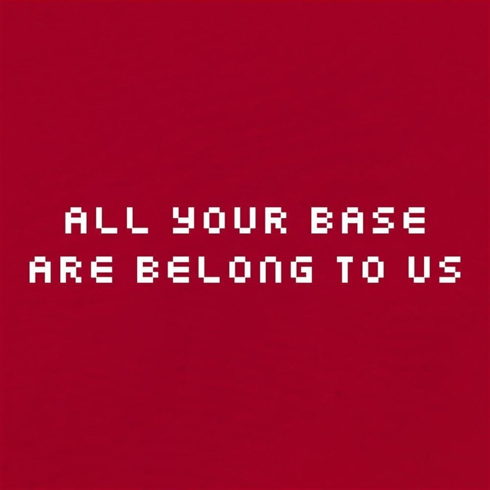 All Your Base Are Belong To Us - Unisex Kids Apron - Retro Game Funny ...
