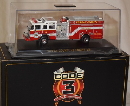 Code 3 Pierce Dash Engine Fire Truck #440 Fairfax County, VA - NEW in ...