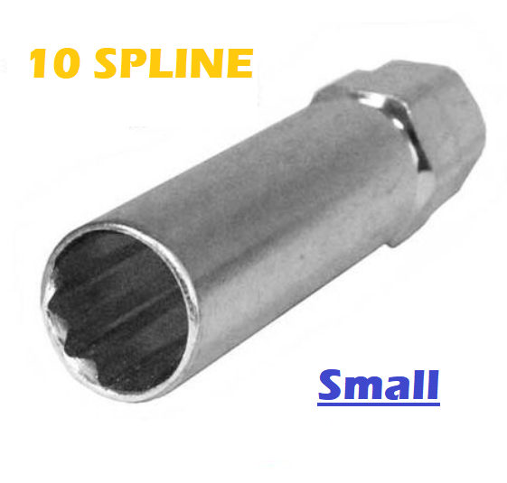 10-Spline Lug Nut Tool Key Adapter Socket, Passenger w/ 3/4 & 13/16 Hex ...