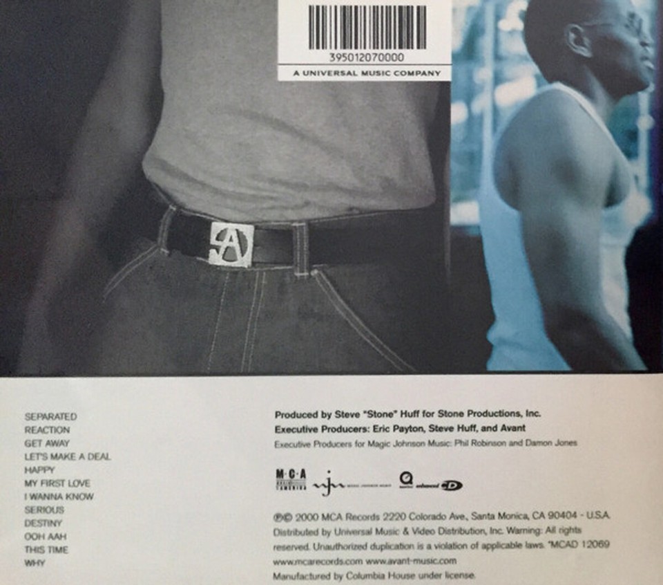 My Thoughts by Avant (R&B) (CD, May-2000, MJM/MCA) 8811206925| eBay