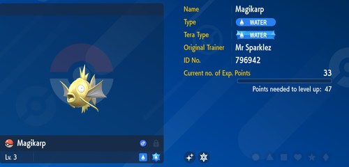 SHINY MAGIKARP 6IV Pokemon Scarlet & Violet | eBay