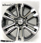 22" gunmetal machine OE replica 5822 rims fits 2022 GMC Sierra Denali ...