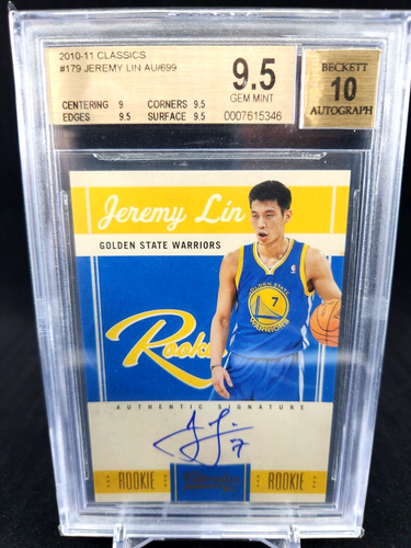 2010-11 Panini Classics - Rookie Signatures #179 Jeremy Lin /699 (AU ...