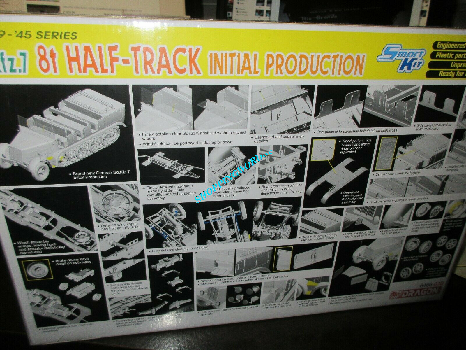 DRAGON # 6466 1/35th SCALE 8t HALF TRACK Sd.Kfz.7 INITIAL PRODUCTION ...
