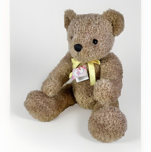 HERMANN Teddy Collection brown Beige Teddy With bow and growler soft toy 42 cm | eBay UK