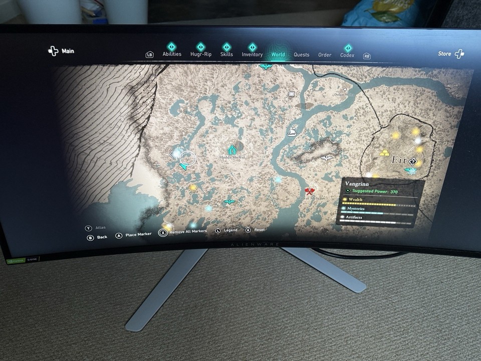 DELL Alienware AW3420DW 34’’ WQHD (3440x1440) 120Hz Curved IPS G-SYNC ...