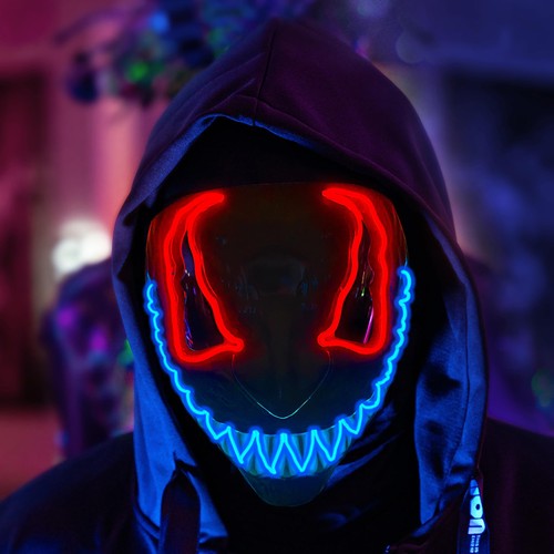 OurHonor Venom Purge Mask Light up halloween Masks with 3 Lighting ...