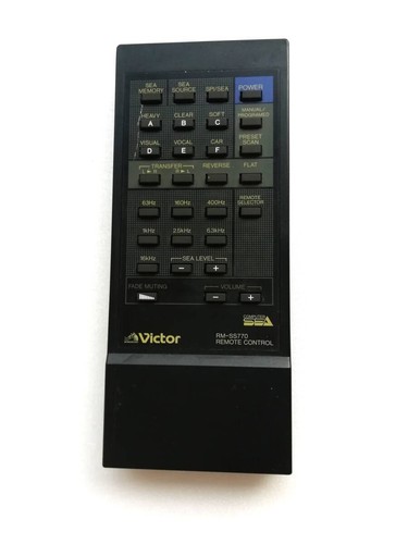 Victor Computer Sea Audio Remote Control Rm-Ss770 Working Product | eBay