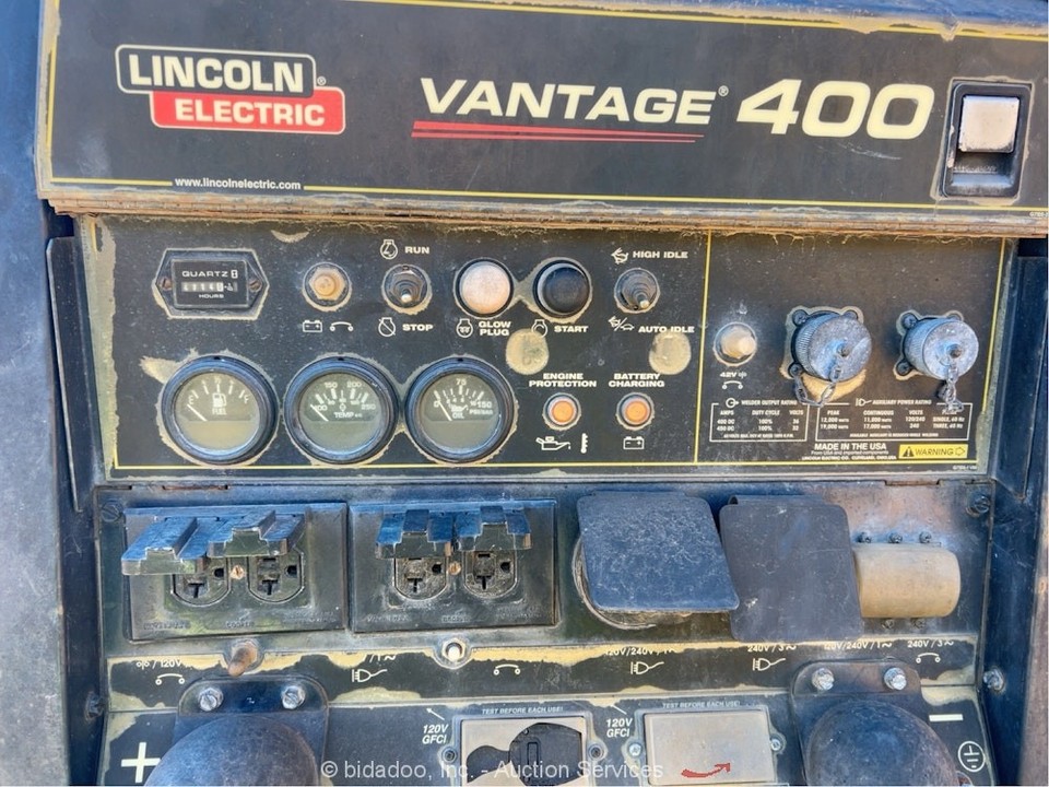 2015 Lincoln Electric Vantage 400 Towable Diesel Welder Generator ...