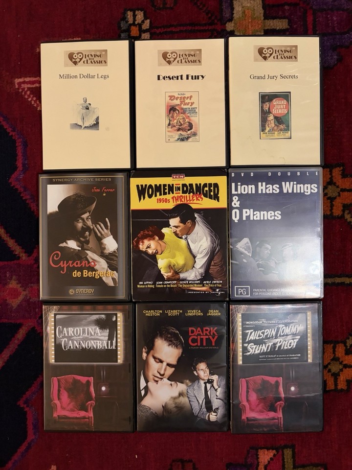 Rare OOP Archive Cinema TCM Olive Films Synergy Loving Classics DVD Lot ...