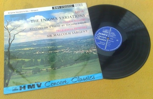 SARGENT " ENIGMA VARIATIONS " SUPERB UK HMV STEREO CONCERT CLASSICS LP ...