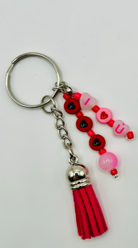 LOVE Keychain | Heart Beaded Keychains | Gifts for Her | eBay