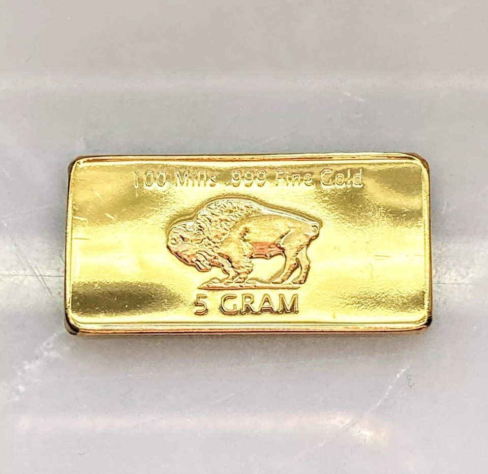 5 Grams Gold Buffalo Bullion Bar .999 Fine 24k - 5 Grams | eBay