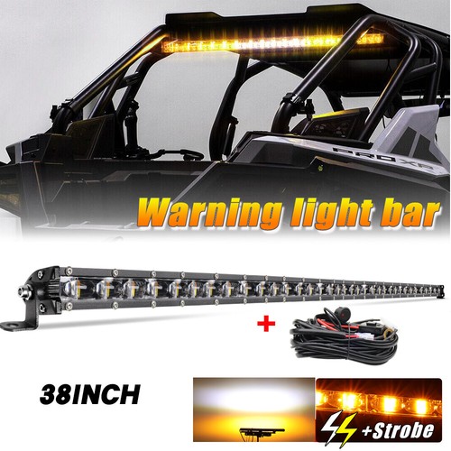 Strobe 38" UTV Chase LED Light Bar For Polaris Can-Am SXS ATV Trucks ...