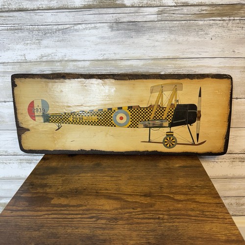 1917 Avro 504K Early Aeroplane Royal Flying Corps Wood Art Decoration Vintage | eBay