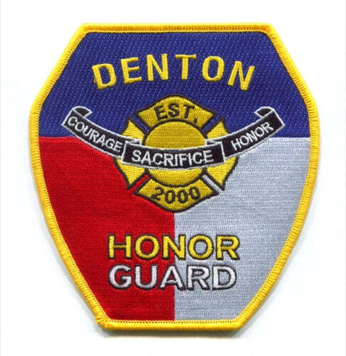 Denton Fire Department Honor Guard Patch Texas TX | eBay
