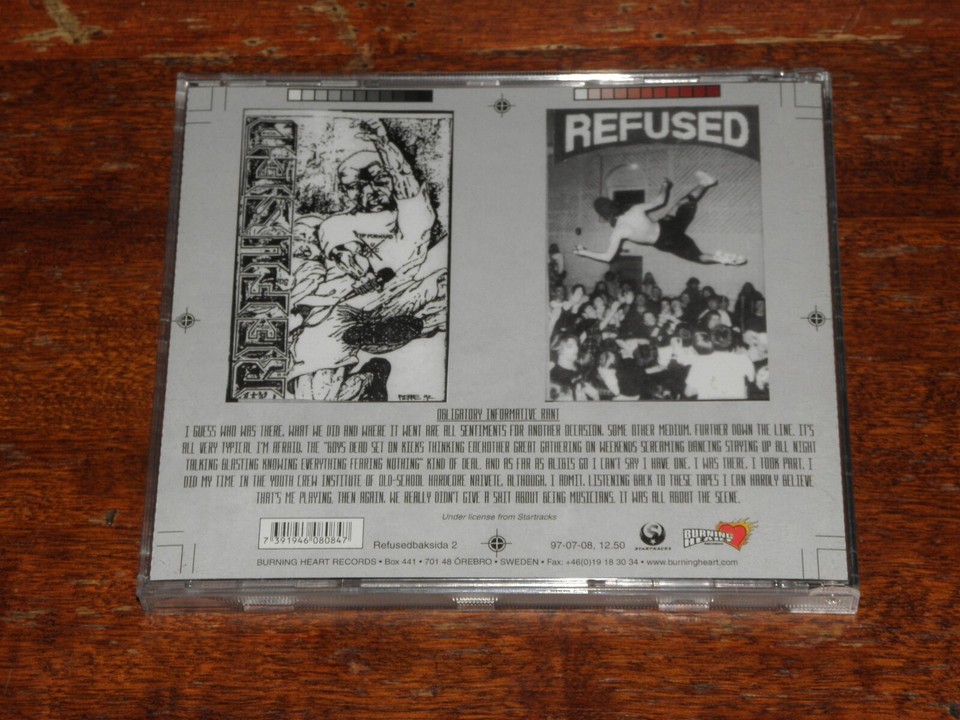 REFUSED - THE DEMO COMPILATION (CD ALBUM) 21 TRACKS / RARE + OUT OF ...