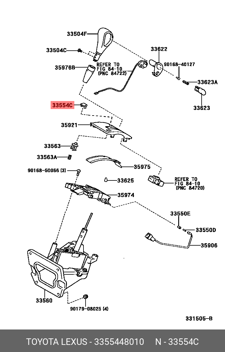 Genuine OE cover, shift lock release button, 3355448010 for TOYOTA ...