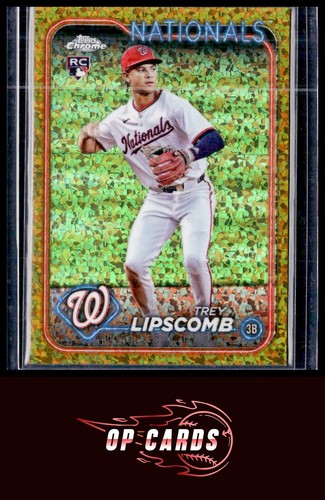Trey Lipscomb 2024 Topps Chrome Update Gold Mini-Diamond Refractor /50 ...