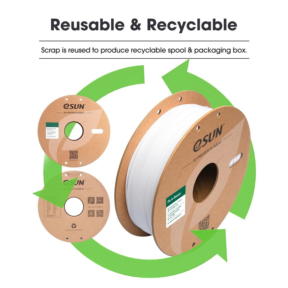 eSUN Filamento PLA 1,75 mm, filamento di Basic PLA per stampante 3D ...