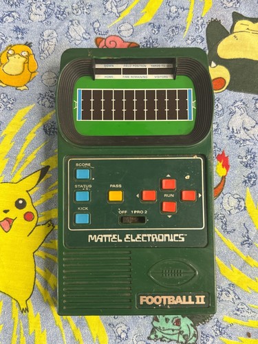 VINTAGE 1978 Mattel Electronics Handheld game FOOTBALL 2 Works | eBay