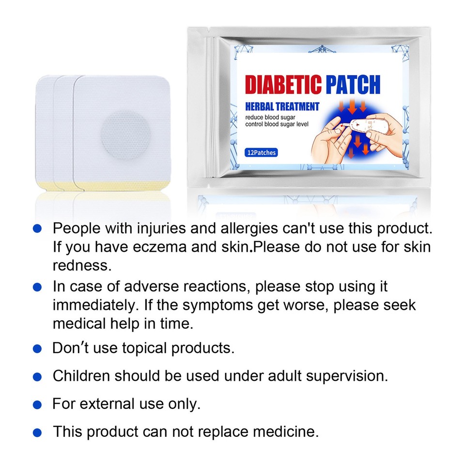 24Pcs Diabetic Belly Patch Relief Thirst Control Blood Sugar Abdominal ...