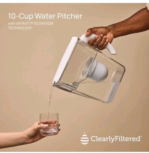 Clearly Filtered Water Pitcher 10-Cup BPA-Free Tritan 80oz CF-Pitcher ...
