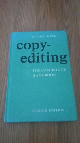 Copy-Editing : The Cambridge Handbook Desk Edition by Judith Butcher ...