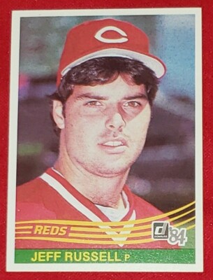 1984 DONRUSS #569 JEFF RUSSELL CINCINNATI REDS NM-MT or BETTER! ROOKIE ...