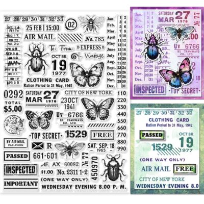 Postage Clear Stamps Air Mail Clear Stamp Vintage Clear Rubber Stamps ...