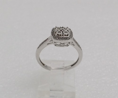 Vintage Signed SK9 925 Silver Diamond Engagement Ring Size 7 | eBay