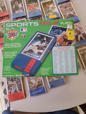 1989 New In Box Topps Baseball Sports Talk Player Talking Cards ...