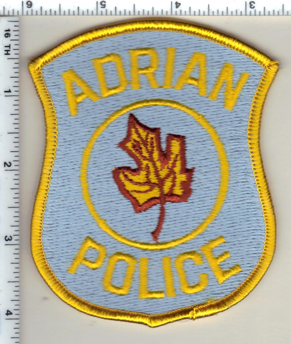 Adrian Police (Michigan) Shoulder Patch - new from 1984 | eBay
