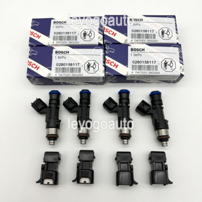 4X 52lb 550cc Fuel Injectors Bosch Fits For EV14 Audi A4 Golf Jetta ...