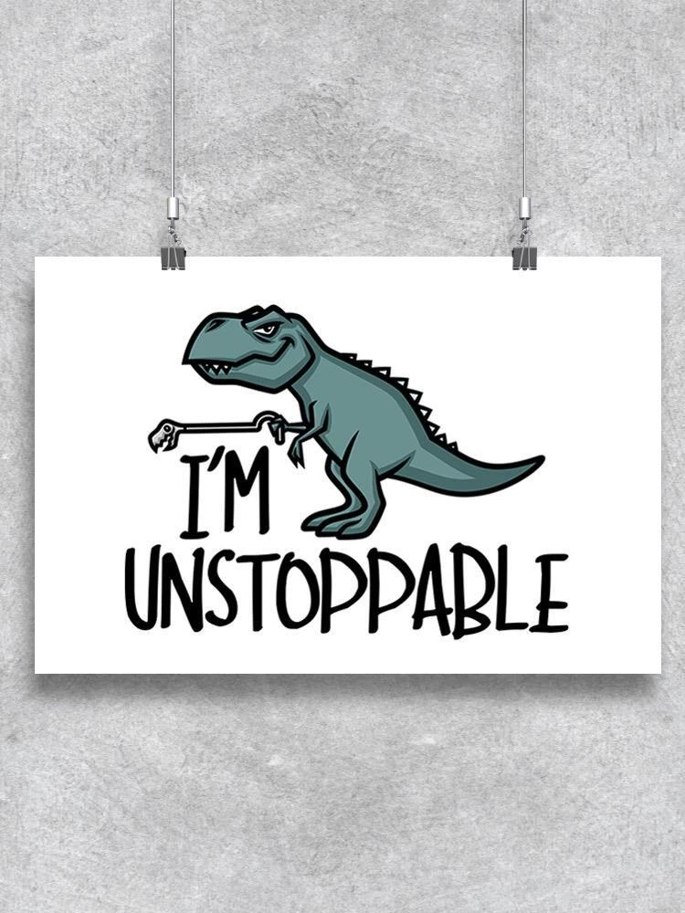 Unstoppable T Rex Black And White