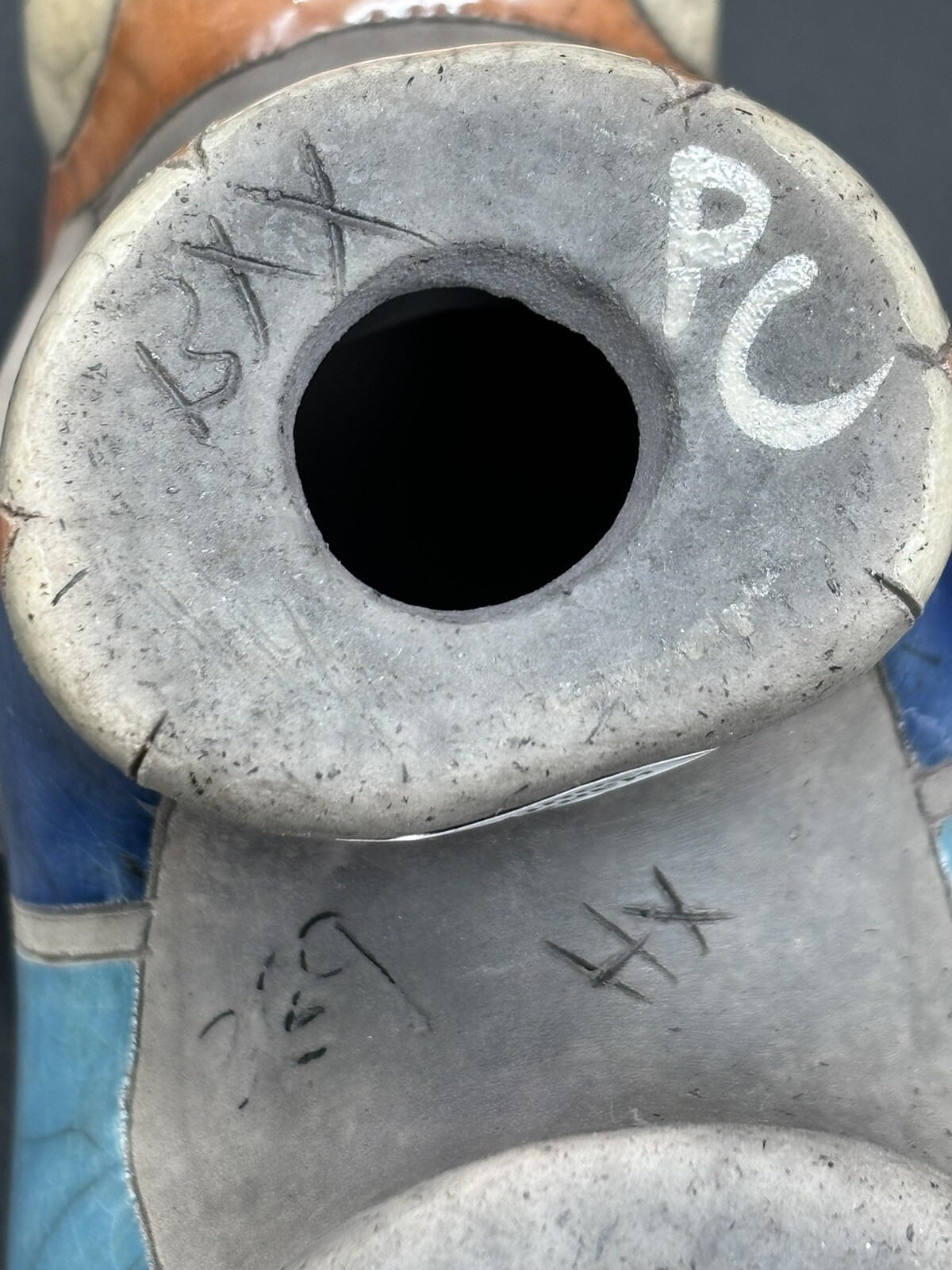 The Fenix Raku Pottery Colorful Elephant Figurine South Africa Signed ...