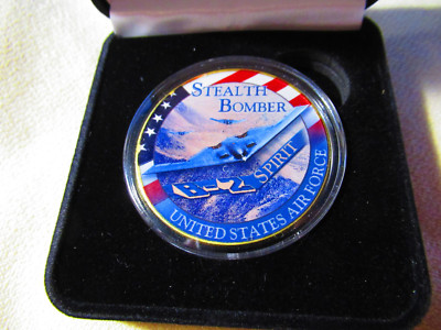 U S AIR FORCE B-2 SPIRIT (Stealth Bomber) Challenge Coin w ...