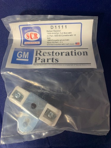 1956 - 1964 Corvette Chevy Ignition Ballast Resistor D1111 Black Dot | eBay