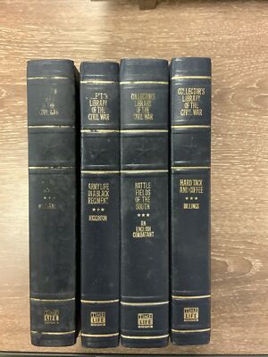 Time Life Collector's Library of the Civil War Lot of 4 Leather Bound ...