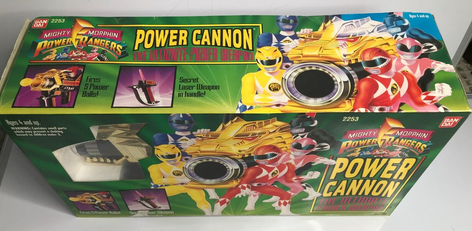 POWER RANGERS POWER CANNON VINTAGE BANDAI NEW MMPR SEALED 1994 SEALED ...