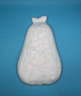 Milk Glass Pear Shaped Dish Spoon Rest Candy Trinket Hazel-Atlas White ...
