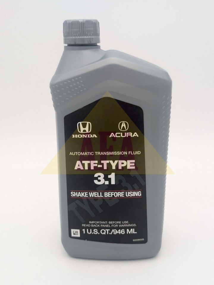 GENUINE OEM Honda Acura ATF-Type 3.1 Transmission Fluid 4x Quart Set ...