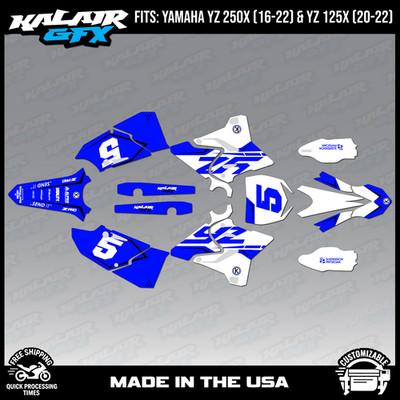 Graphics Kit for Yamaha YZ250X (2016-2022) and YZ125X (2020-22) Future ...