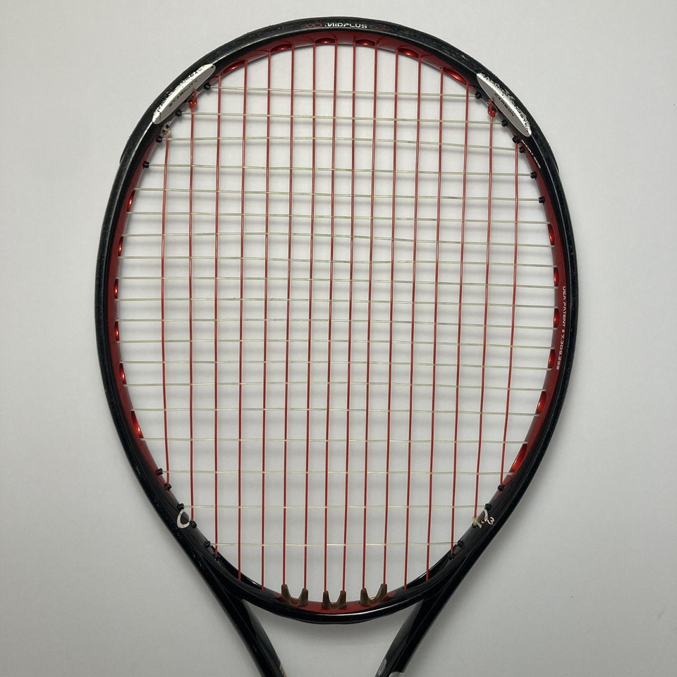 Prince O3 Red Midplus Tennis Racket - 4 1/4" Grip - 105 sq. in. - 1100 ...